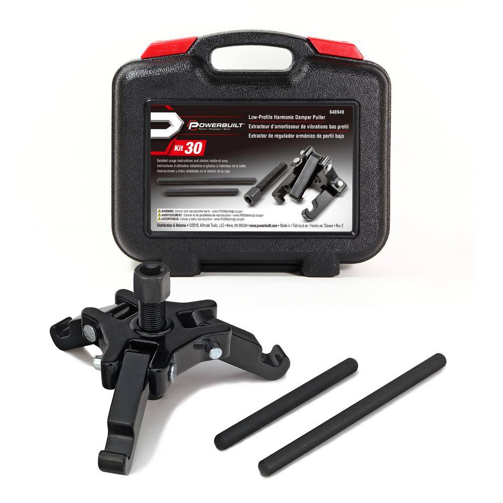 Powerbuilt Harmonic Damper Pulley Puller Kit 648949 - The Home Depot