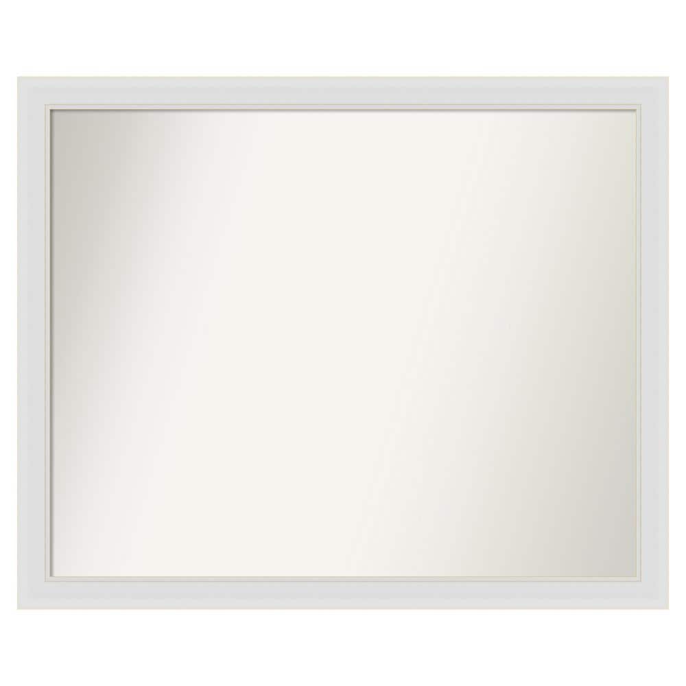 Amanti Art Flair Soft White Narrow 44 in. x 36 in. Custom Non-Beveled ...