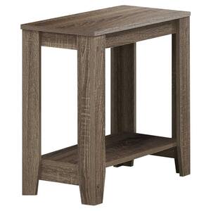 HomeRoots Jasmine 71.25 in. Dark Taupe Reclaimed Wood-Look 5-Shelf ...