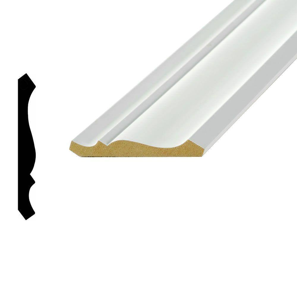 American Wood Moulding LWM47 1/2 in. x 4-5/8 in. Primed Medium-Density ...