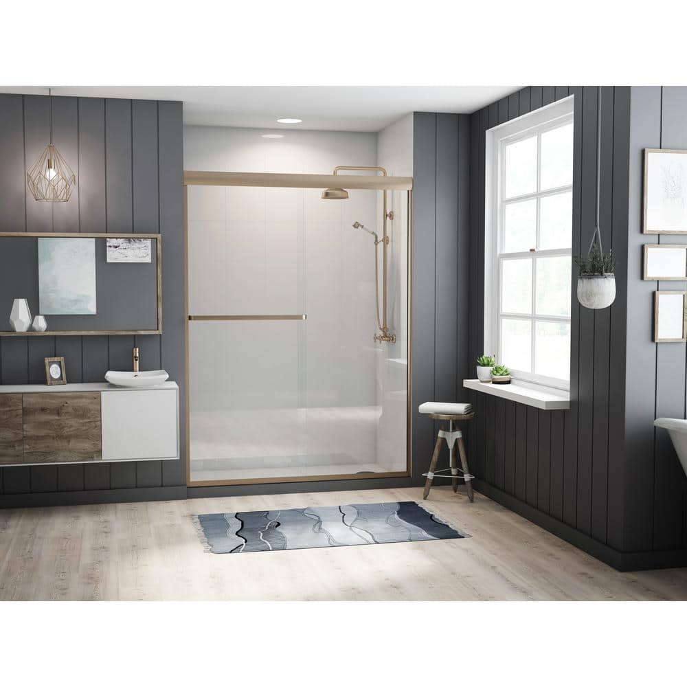 Coastal Shower Doors Paragon 3/16 B Series 56 in. x 65 in. Semi-Framed ...