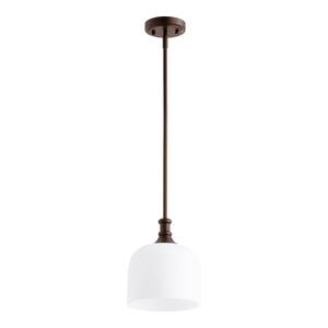 quorum Lancanster 1-Light Oiled Bronze Mini Pendant 3207-86 - The Home Depot