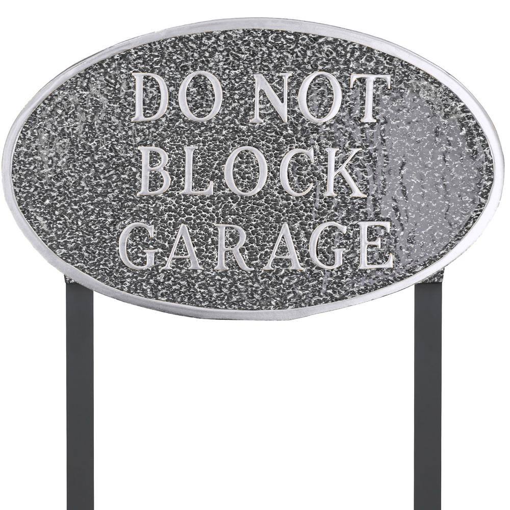 Montague Metal Products 10 in. x 18 in. Large Oval Do Not Block Garage ...