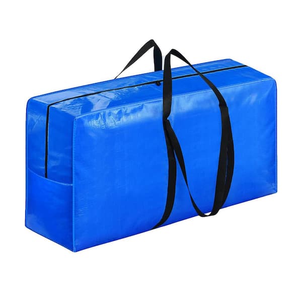 Afoxsos Blue Extra Large Heavy Duty Storage Bag Dual Handles Artificial ...