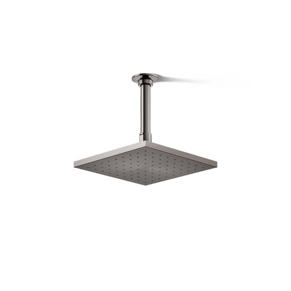 KOHLER 1-Spray Patterns 8 in. Ceiling Mount Rain Fixed Shower Head in ...