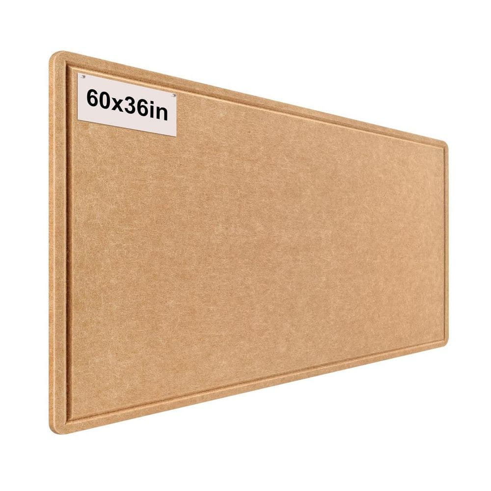 Large Foldable 60x36 Inches Felt Bulletin Board Decorative Pin Board ...