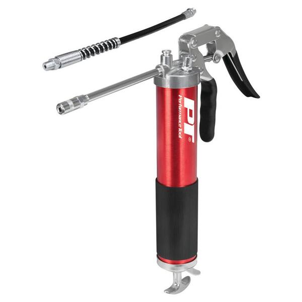 PT Performance Tool Aluminum Pistol Grip Grease Gun W54291 - The Home Depot