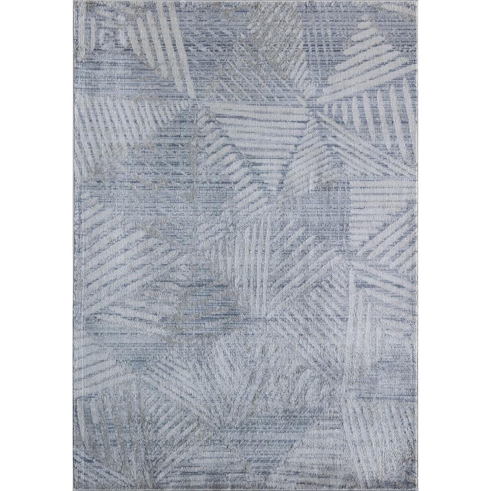Rugs America Juliette Genesis White Gray Area Rug - 2 X 8 RA30862 - The ...
