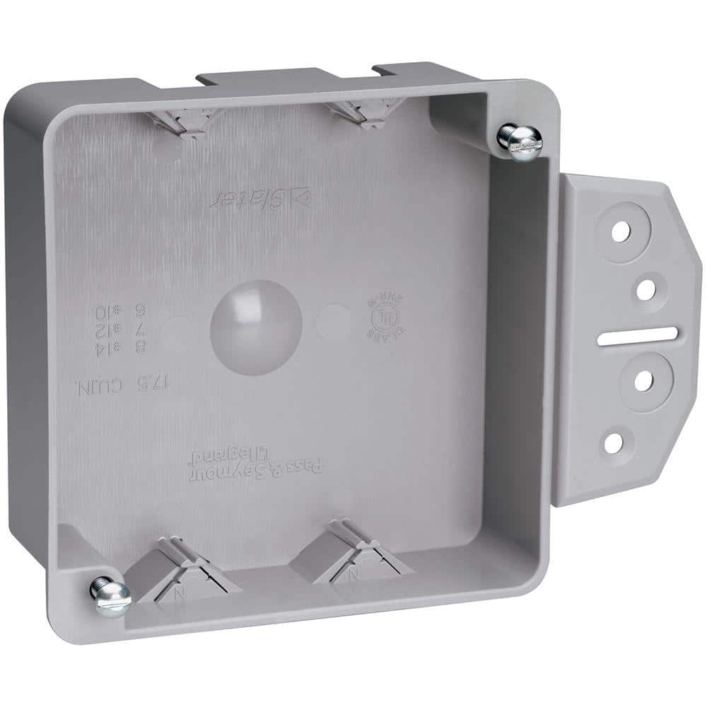 Legrand 4 in. x 4 in. Pass & Seymour Slater Plastic Bracket Box ...