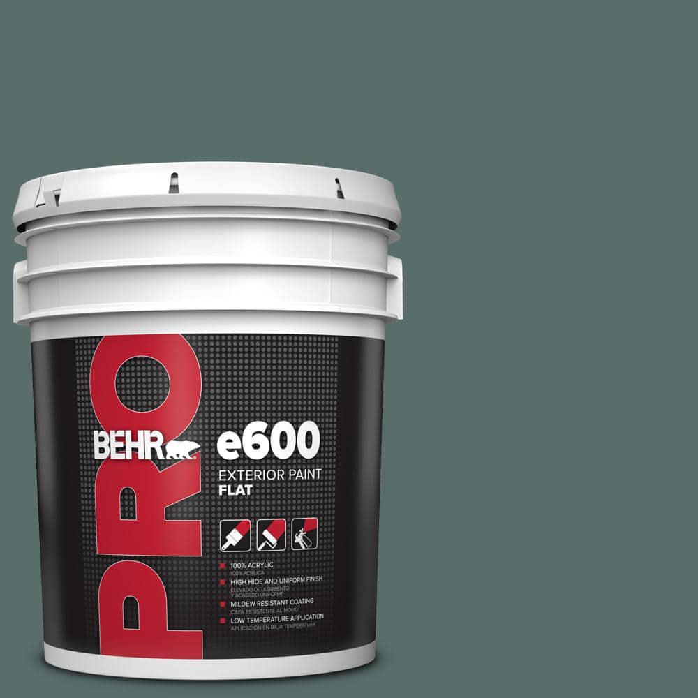 BEHR PRO 5 gal. #N430-6A Hidden Gem Flat Exterior Paint PR61305 - The ...