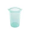 Zip Top Reusable Silicone 24 oz. Large Cup Zippered Storage Container ...