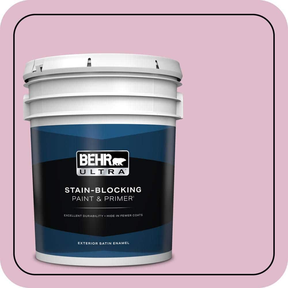 BEHR ULTRA 5 gal. #M130-3 Wild Geranium Satin Enamel Exterior Paint ...
