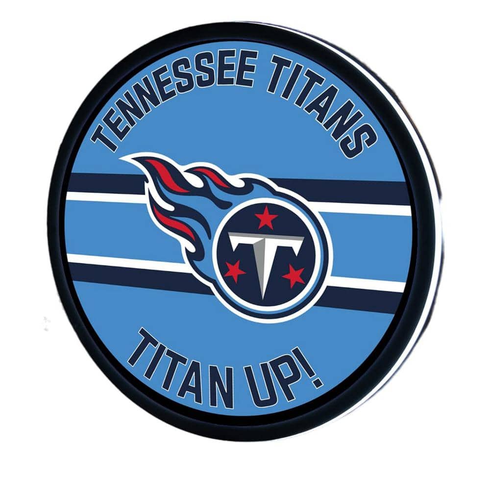 Evergreen Tennessee Titans 15 in. Round Plug-in LED Lighted Sign ...