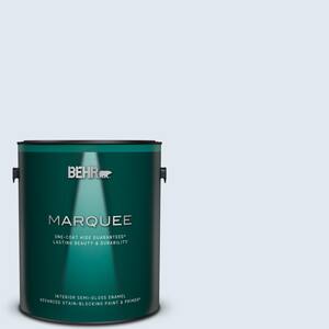 BEHR PREMIUM PLUS 1 gal. #M540-1 Bellflower Blue Semi-Gloss Enamel Low ...