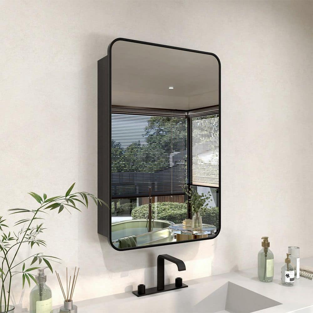 tydex ClearView 20 in. W x 26 in. H Framed Recessed Rectangular Matte ...