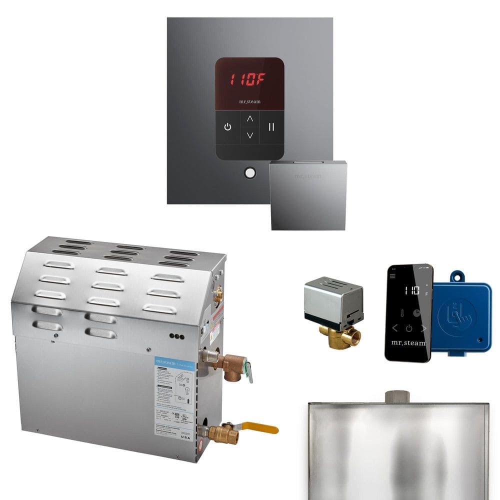 Mr. Steam MS 15 kW (15000 W) Steam Shower Generator Package with Square ...