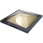 SUN-TEK 14-1/2 in. x 22-1/2 in. Fixed Curb Mount Polycarbonate Skylight ...