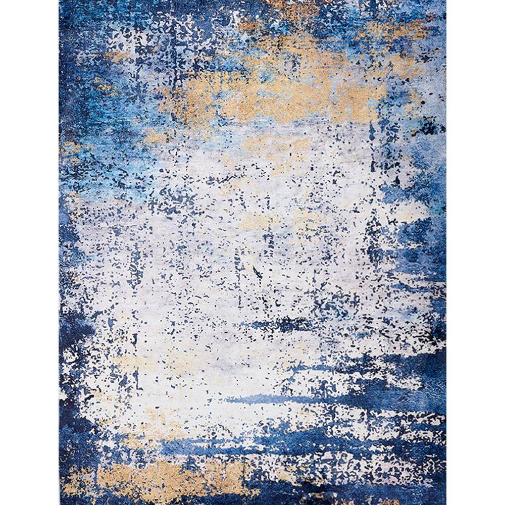 "Zara Contemporary" Washable Super Soft Area Rug with Abstract Design ...