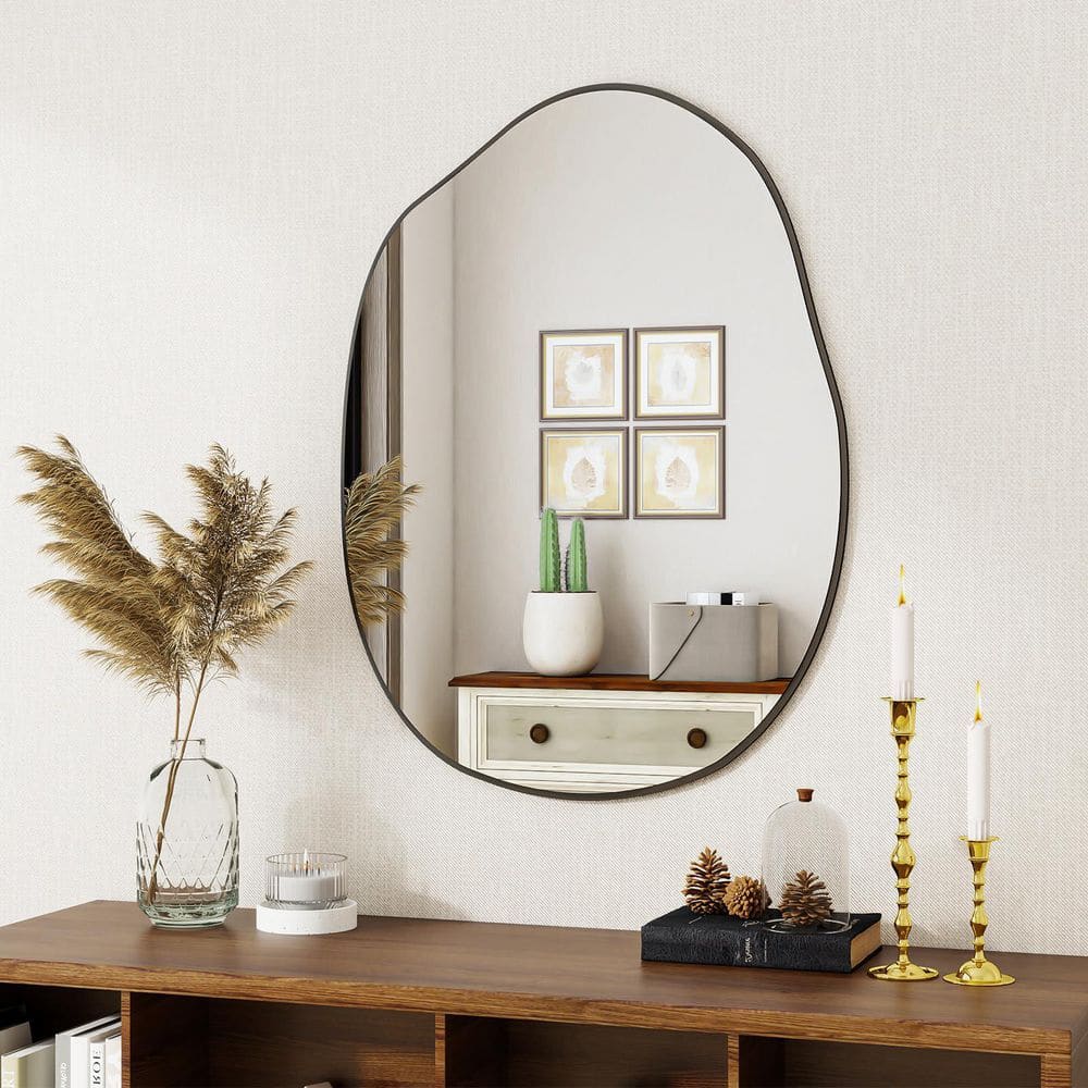 XRAMFY 24 in. W x 32 in. H Irregular Unique Shape Decorative for Living ...