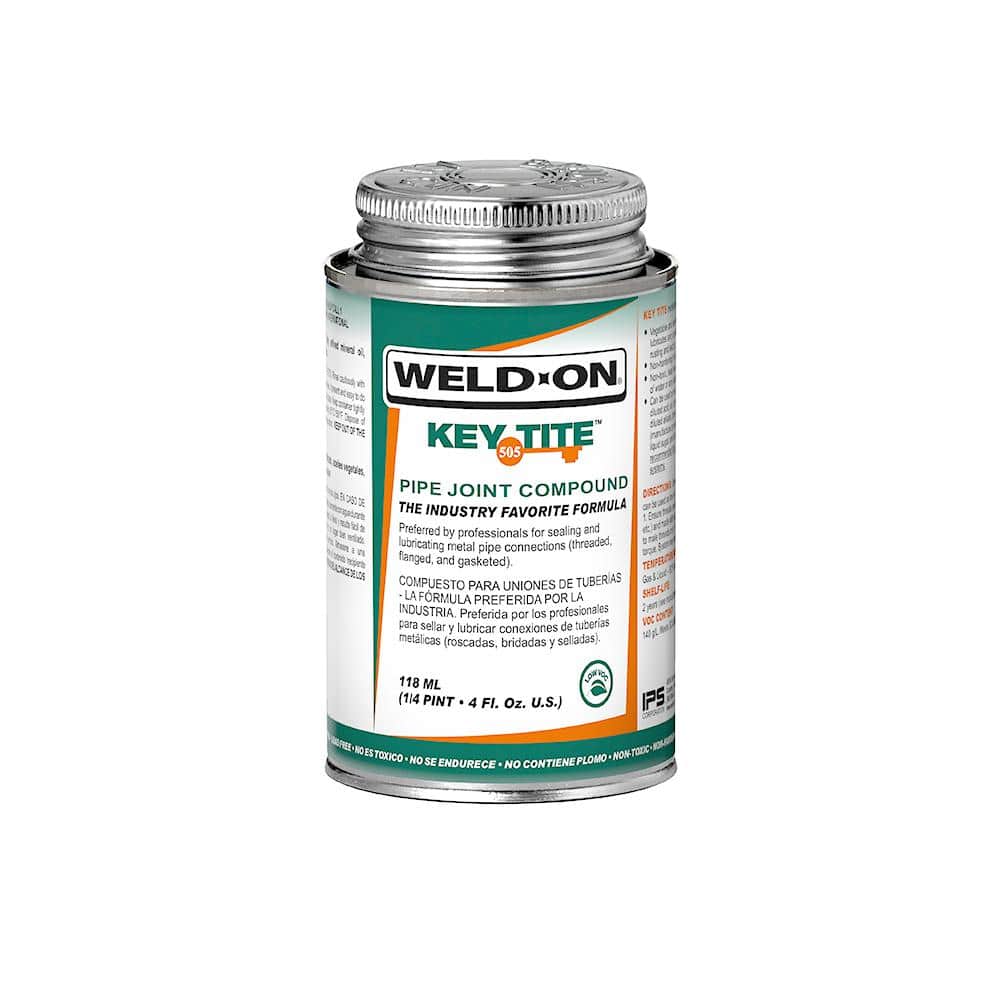 Weld-On 4 oz. 505 Key Tite Metal Pipe Sealant Green 10069R - The Home Depot