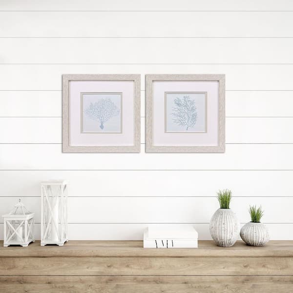 Paragon Nan 2 Piece Framed Canvas Transfer Nature Art Print 11 in. x 11 ...