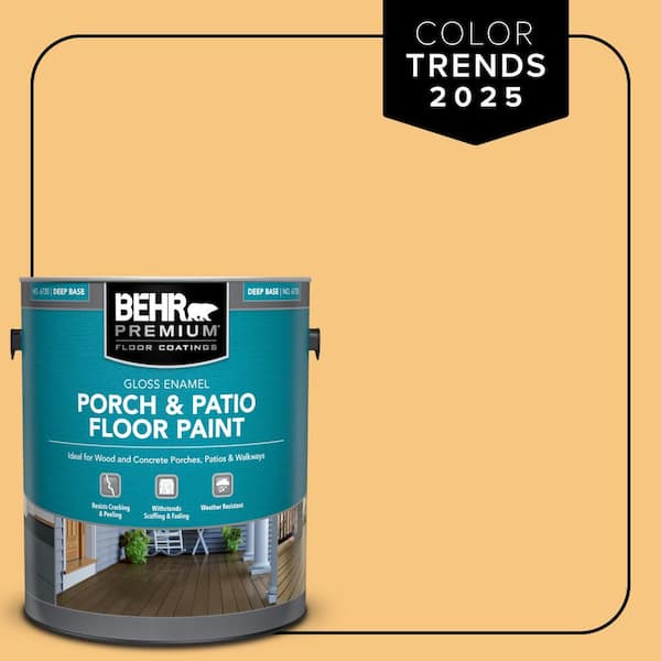 BEHR PREMIUM 1 gal. #PPU6-01 Curry Powder Gloss Enamel Interior ...