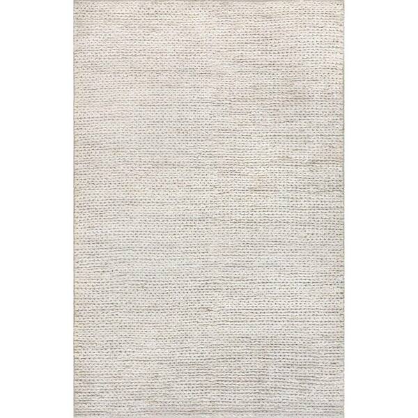 RUGS USA Helga Casual Jute Off White 10 ft. x 14 ft. Area Rug VEBB01B ...