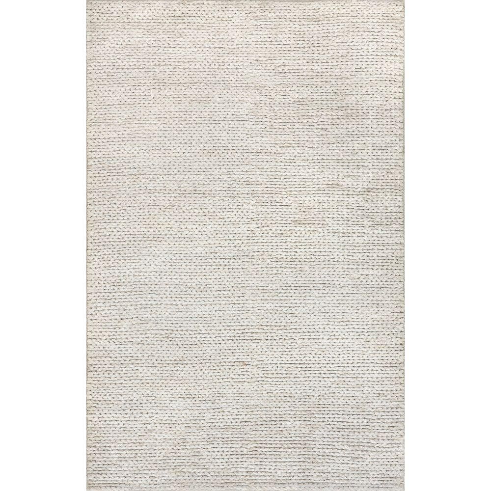RUGS USA Helga Casual Jute Off White 8 ft. x 10 ft. Area Rug VEBB01B ...