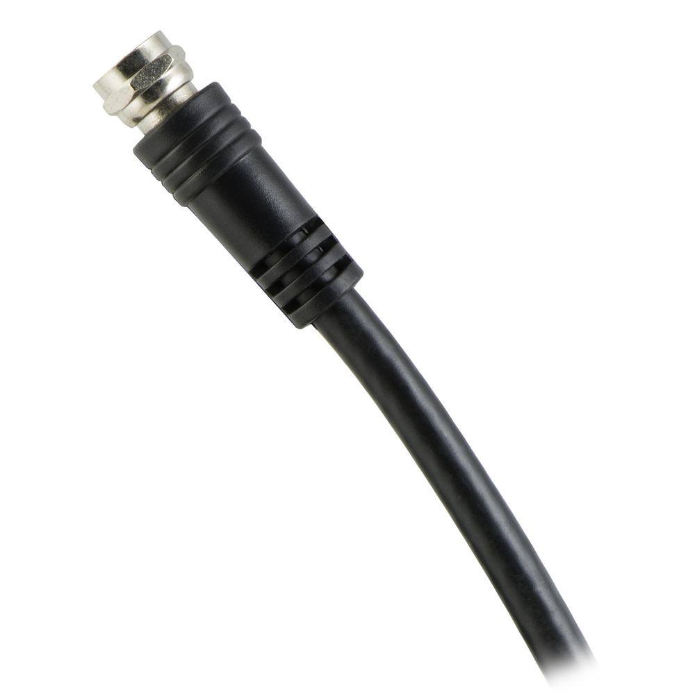GE 100 ft. RG-6 Coaxial Cable in Black 73286 - The Home Depot