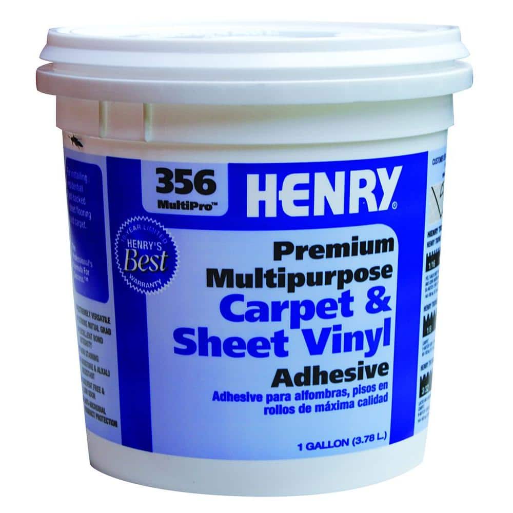 Henry 356 White 4 qt. (1 gal.) Multi-Purpose Sheet Vinyl and Carpet ...