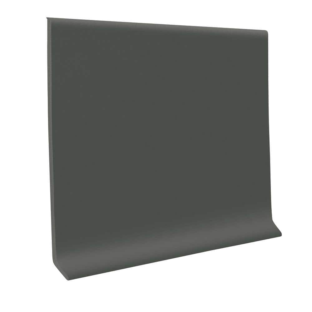 ROPPE Pinnacle Charcoal 4 in. x 120 ft. x 1/8 in. Rubber Wall Cove Base ...
