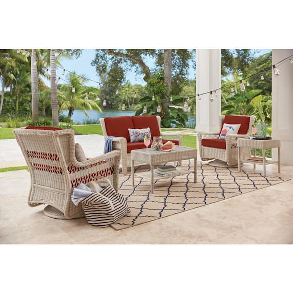 Hampton bay white wicker patio furniture store