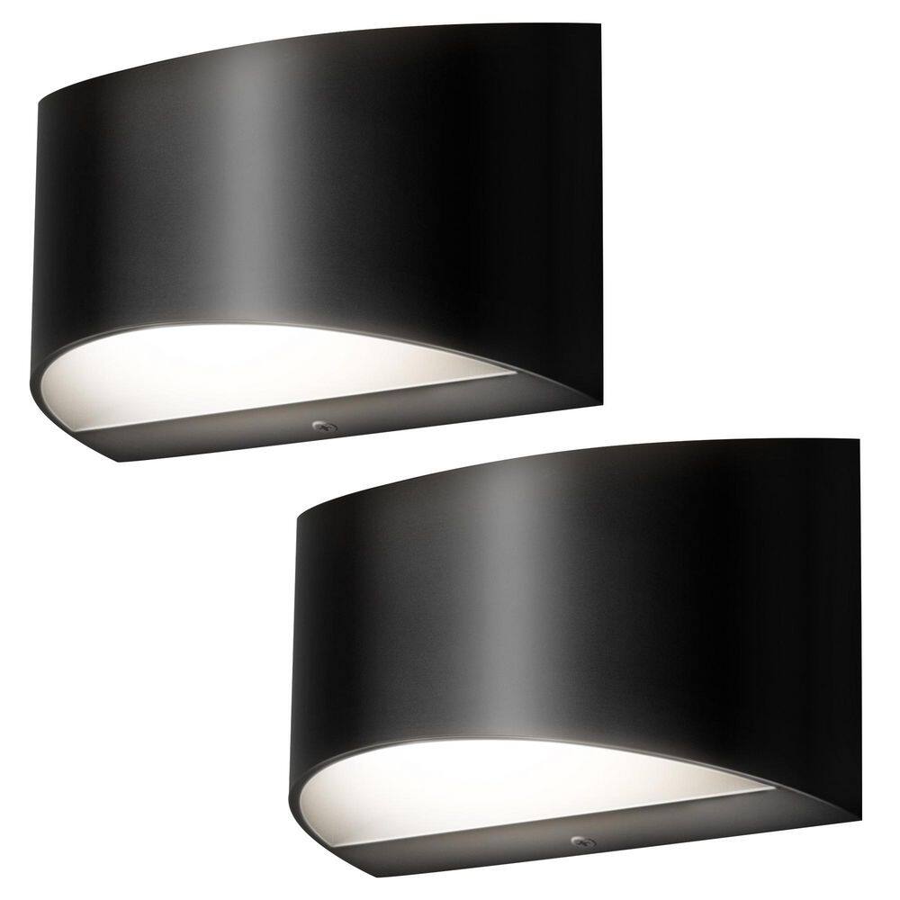 Emeritpro 8 in. 1-Light Modern Black Wall Sconce with Adjustable ...