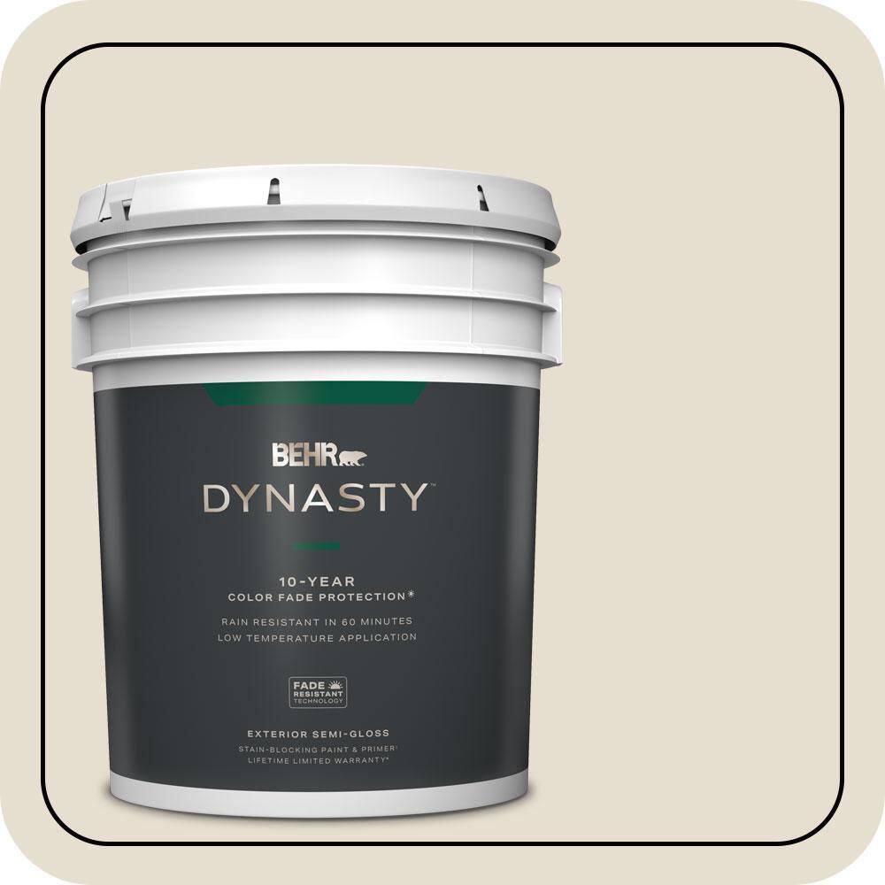 BEHR DYNASTY 5 gal. #750C-2 Hazelnut Cream Semi-Gloss Exterior Stain ...