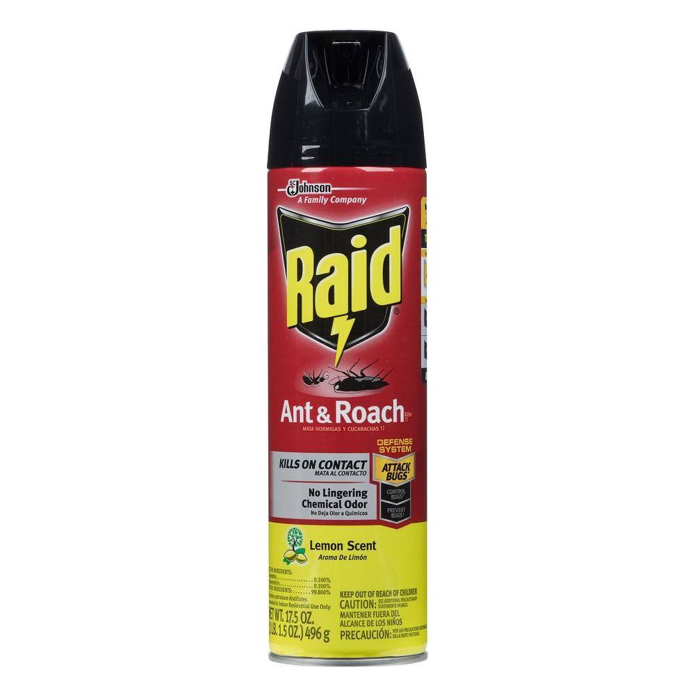 Raid Ant and Roach Lemon Aerosol 016479 - The Home Depot