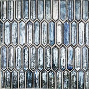 Ivy Hill Tile Fargin Tropical Lagoon Elongated Hexagon 12 in. x 10 in ...