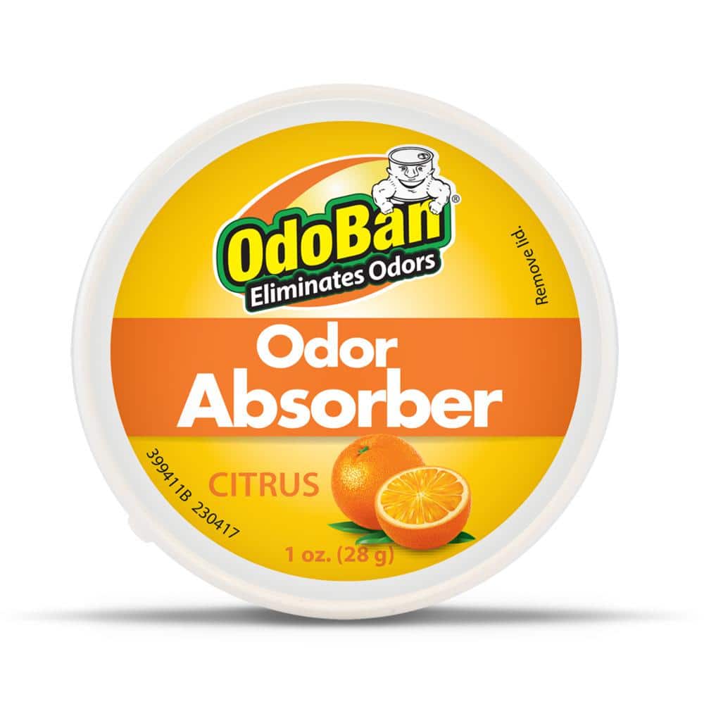 OdoBan 1 oz. Citrus Solid Odor Absorber, Odor Eliminator for Smoke Odor ...