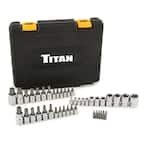 TITAN Large Hex Bit Socket Set TIT16157 - The Home Depot