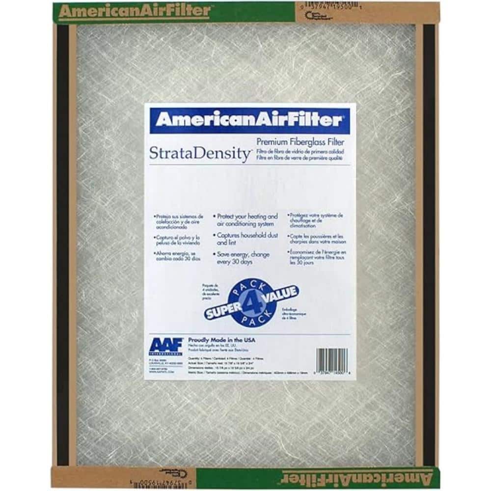 Flanders PrecisionAire 16 in. x 25 in. x 1 in. Strata Fiberglass MERV 1 ...