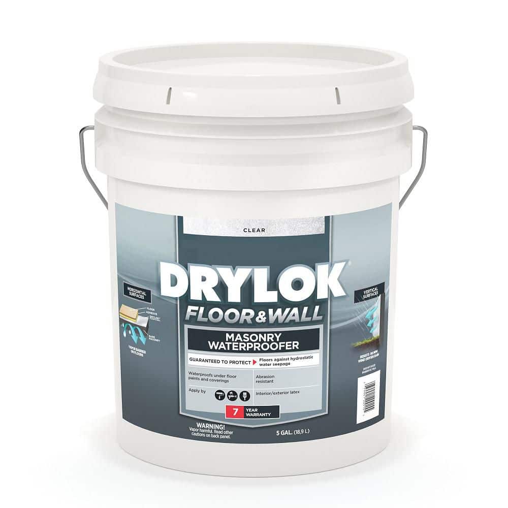 DRYLOK 5 gal. Clear Interior/Exterior Floor and Wall Basement and ...