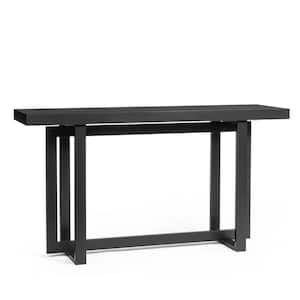 Karl home 46 in. Walnut Wood Rectangle MDF Console Table K1G52006570 ...