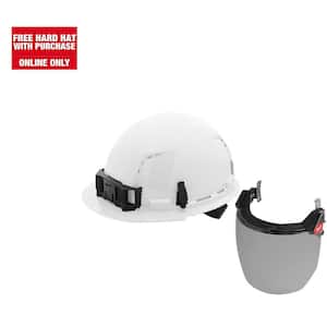 Milwaukee BOLT White Type 1 Class C Front Brim Vented Hard Hat with 4 ...