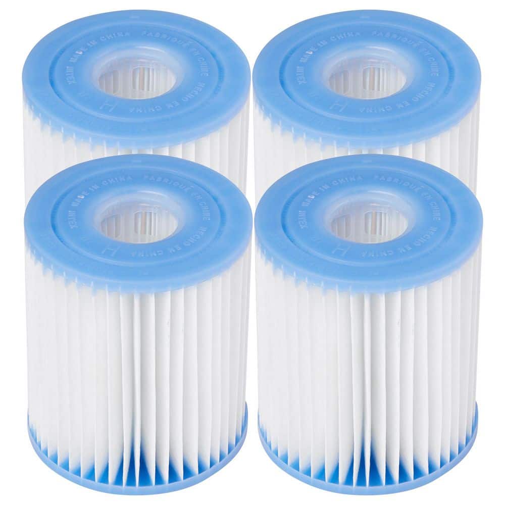Intex Swimming Pool Easy Set Filter Cartridge Replacement-Type H (4 ...