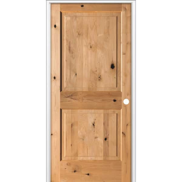 Reviews for Krosswood Doors 36 in. x 80 in. Rustic Knotty Alder 2 Panel ...
