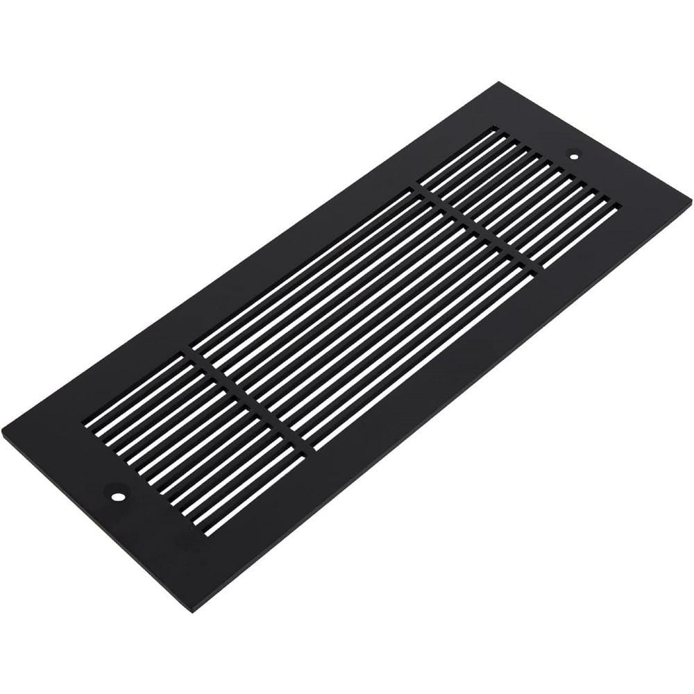 Reggio Registers Royal Series 12 in. x 6 in. Black Steel Vent Cover ...