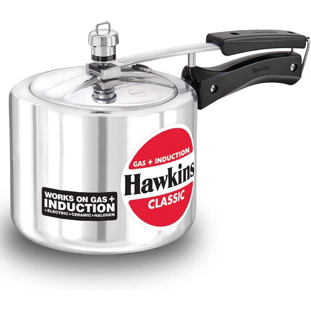 HAWKINS 3.2 qt. Aluminum Stove Top Classic Pressure Cooker, Induction ...