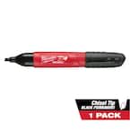 Milwaukee INKZALL Black Large Chisel Tip Jobsite Permanent Marker (3 ...