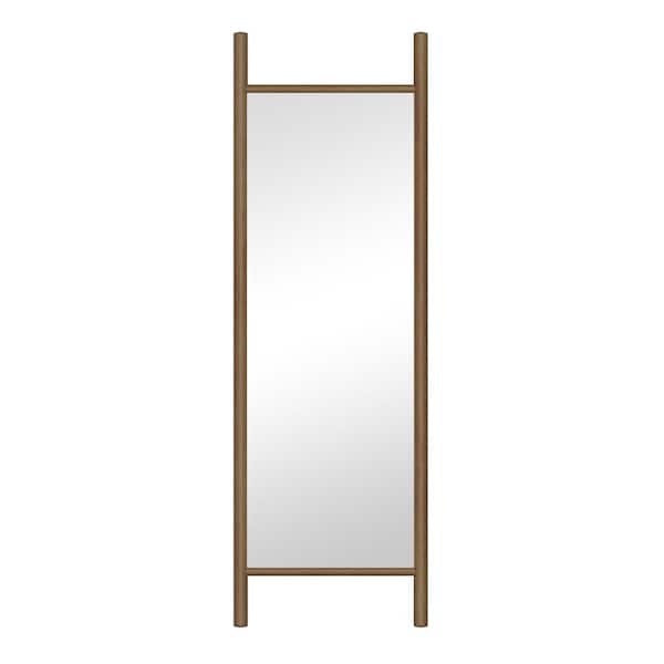PexFix Brown Finish 21 in. W x 64 in. H Rectangle Ladder Frame Wooden ...