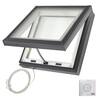 VELUX 30-1/2 in. x 30-1/2 in. Fresh Air Electric Venting Curb-Mount Skylight with Laminated Low ...