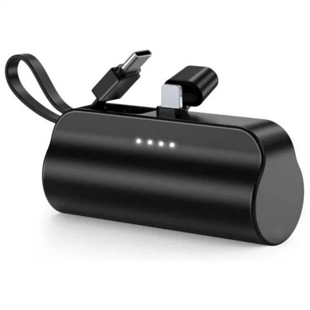 Etokfoks 5000mAh Portable Compact Power Bank Built-in Type-C IOS Dual ...